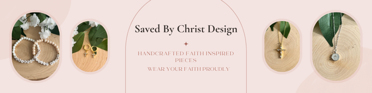 Handmade Christian Jewelry – Saved By Christ Design
